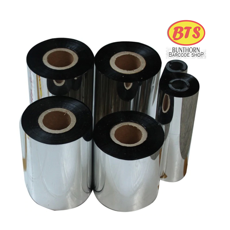 Ribbon 110mm*300M with 1” core widely used for transfer Label & barcode ...