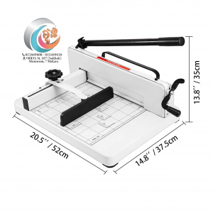 Paper Cutter (858 A4 Size) Industrial Heavy Duty Guillotine Trimmer ...