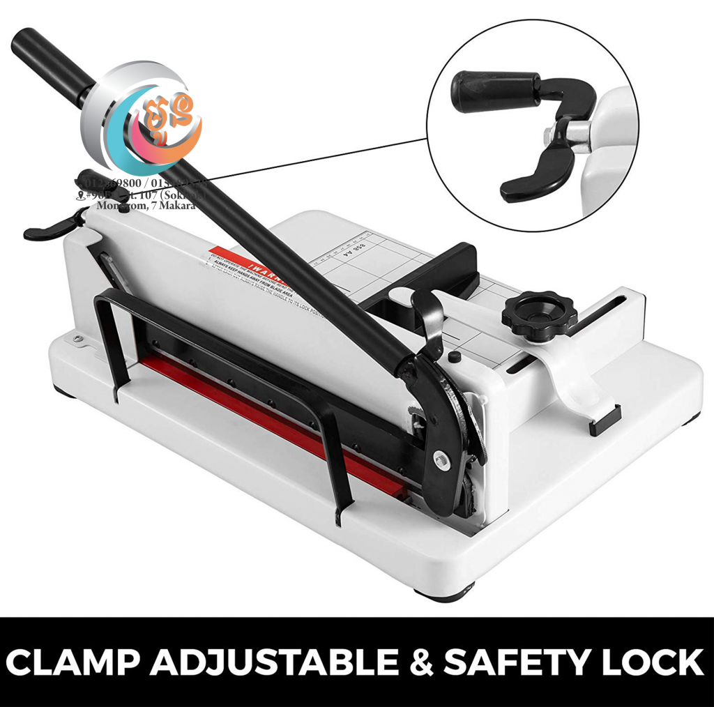 Paper Cutter (858 A4 Size) Industrial Heavy Duty Guillotine Trimmer ...