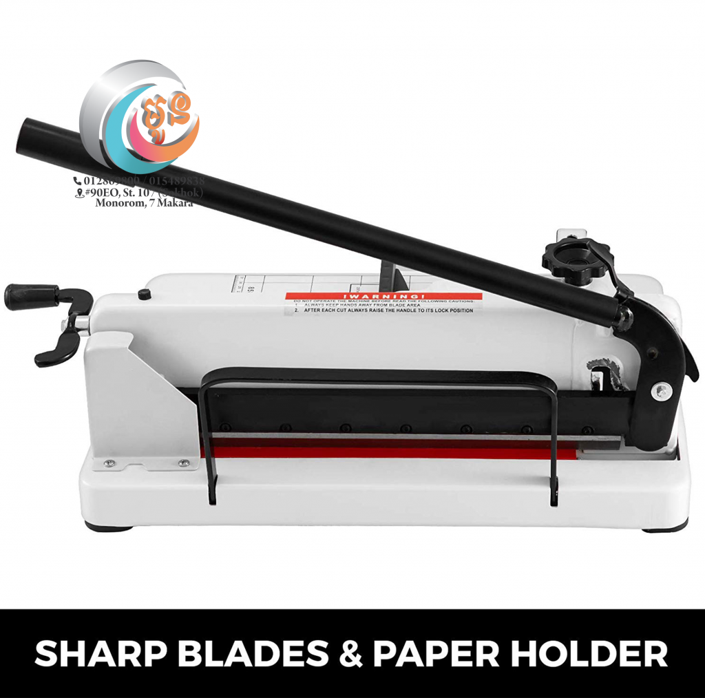 Paper Cutter (858 A4 Size) Industrial Heavy Duty Guillotine Trimmer ...