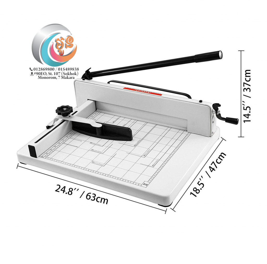 Paper Cutter (A3 Size) Industrial Heavy Duty Guillotine Trimmer – MOON ...